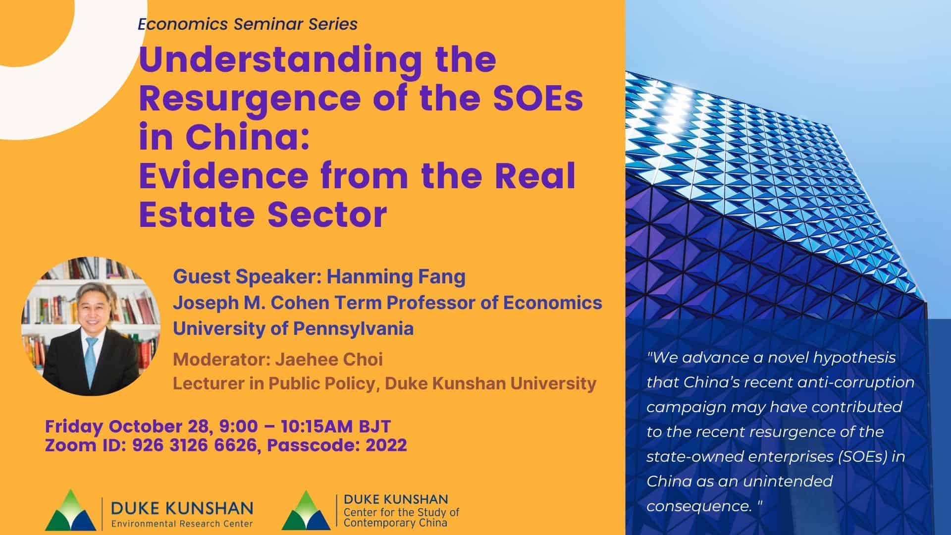 Env. Economics Seminar Series | Understanding the Resurgence of the ...
