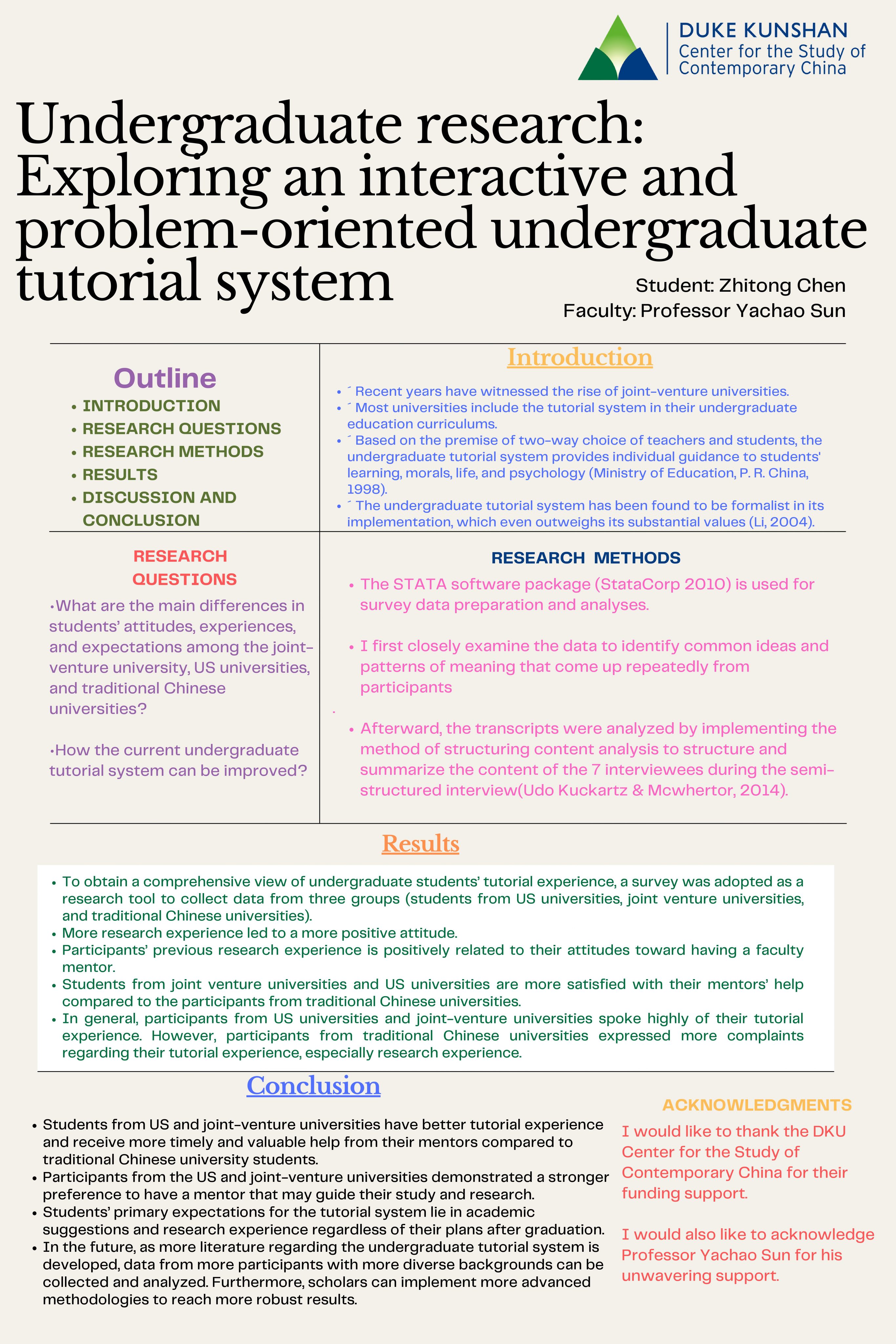 2022 Student Research Project | Exploring an interactive and problem-oriented undergraduate ...