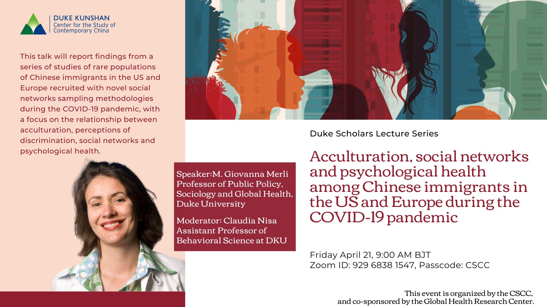 Duke Scholars Lecture Series | Acculturation, social networks and ...