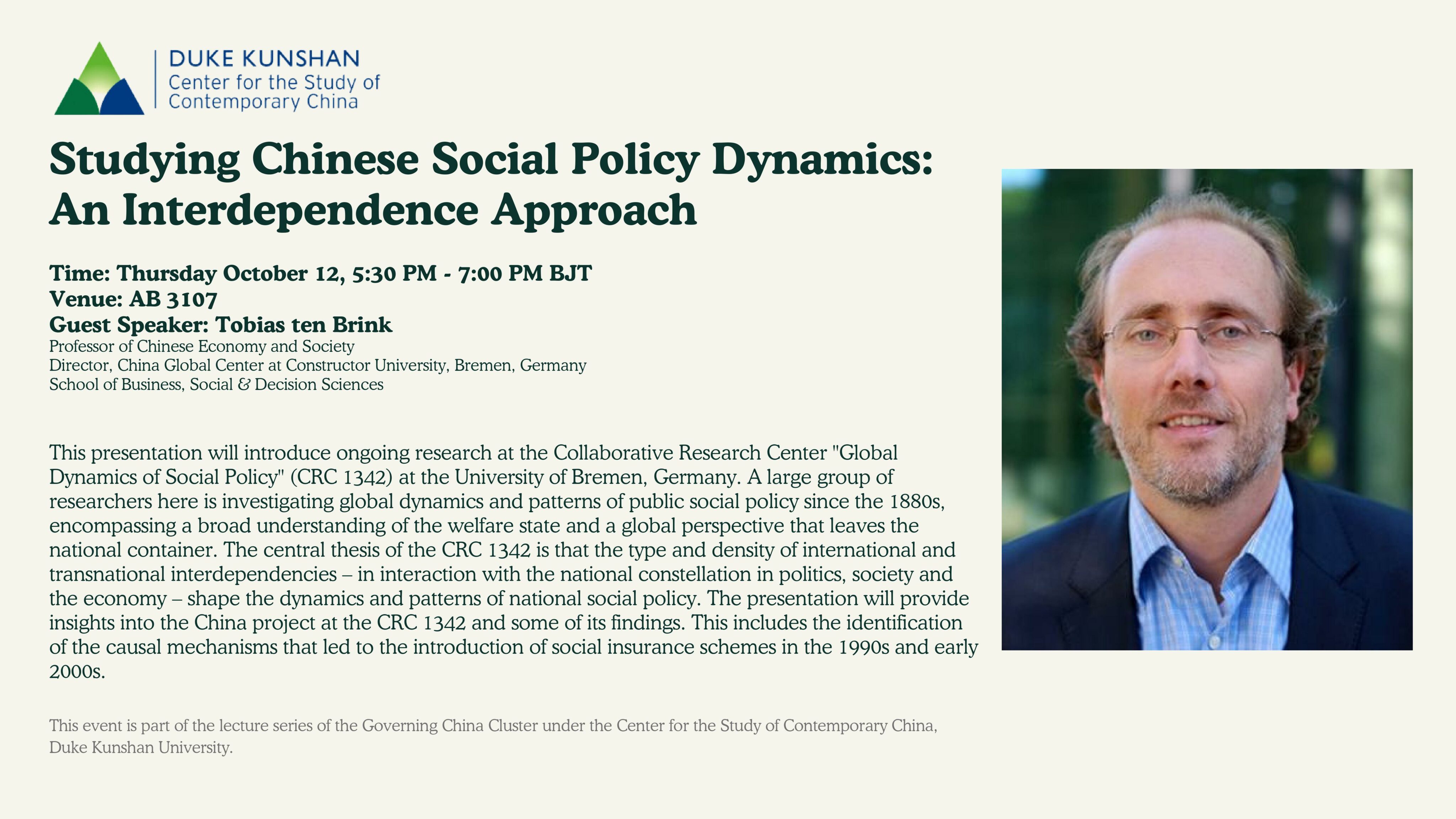 Studying Chinese Social Policy Dynamics: An Interdependence Approach ...