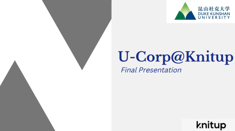 U-Corp @ Knitup - DKU Innovation and Entrepreneurship Initiative