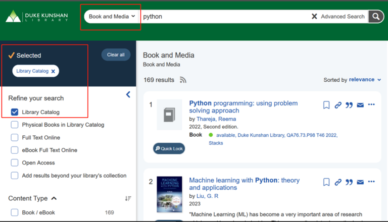 How to Search Library Resources under the New Library System - Library | Duke Kunshan University