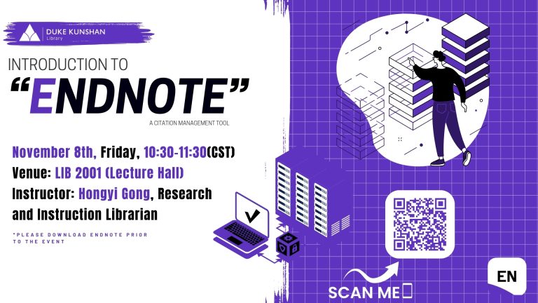 Library Workshops - Library | Duke Kunshan University