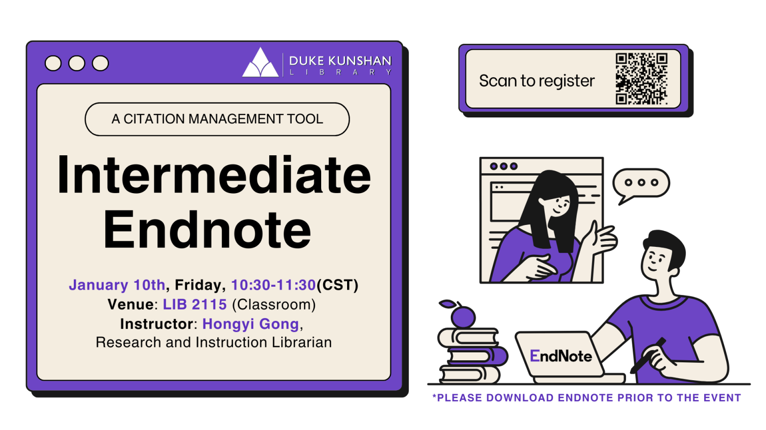 Library Workshops - Library | Duke Kunshan University