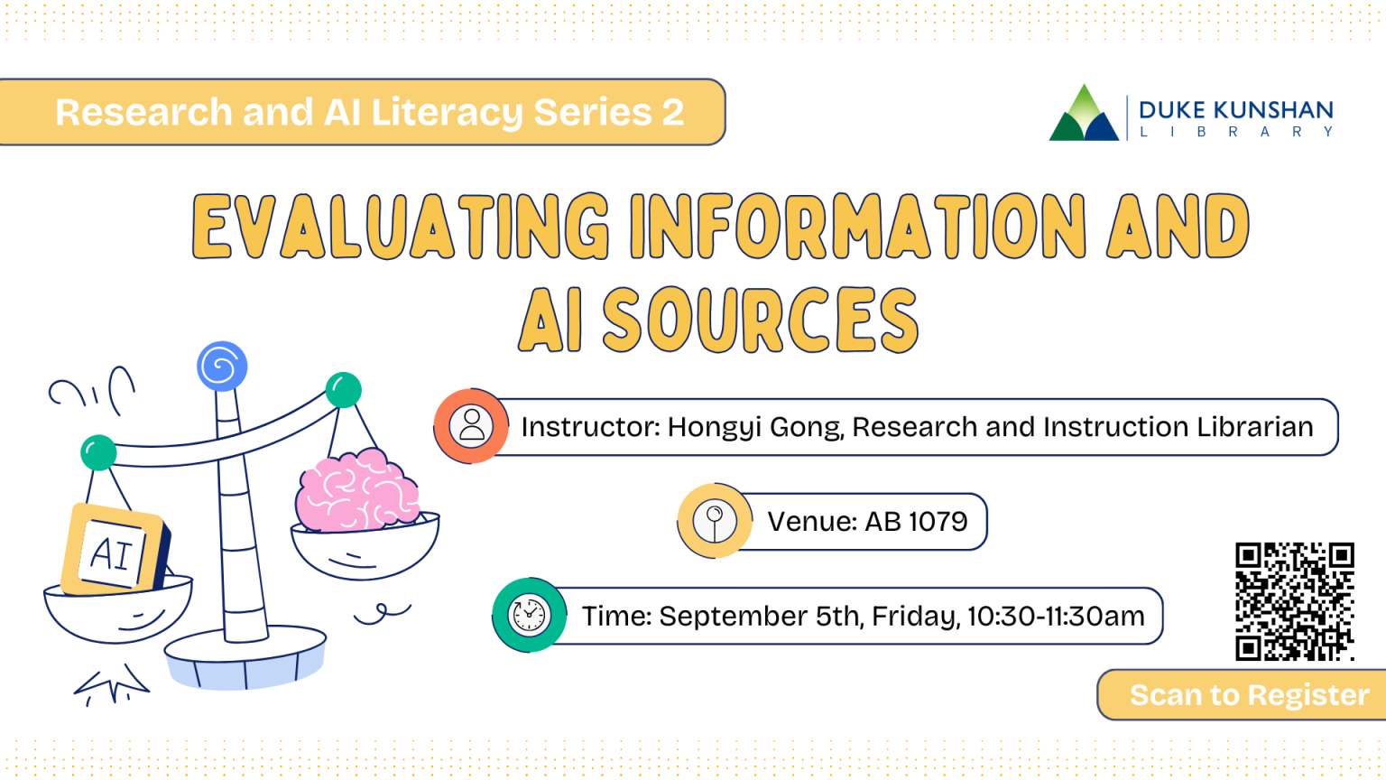Library Workshops – Library | Duke Kunshan University