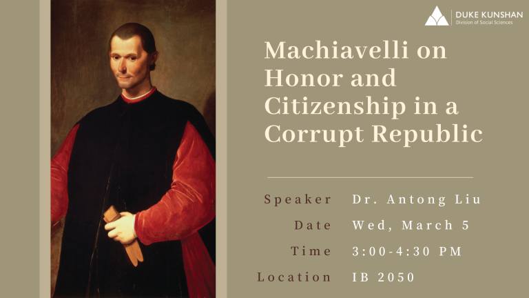 Machiavelli on Honor and Citizenship in a Corrupt Republic – Social ...
